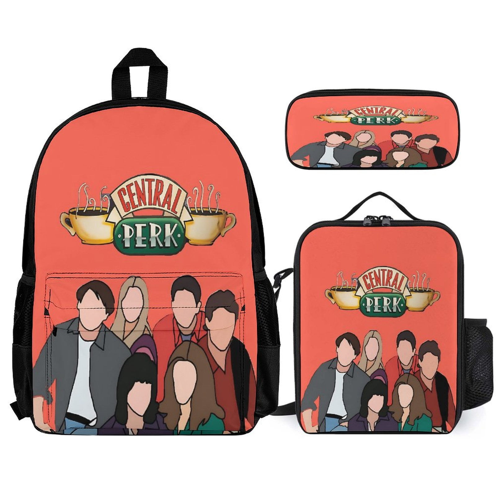 3PCS Friends Tv Show Backpack Set with Lunch Box and Pencil Case ...