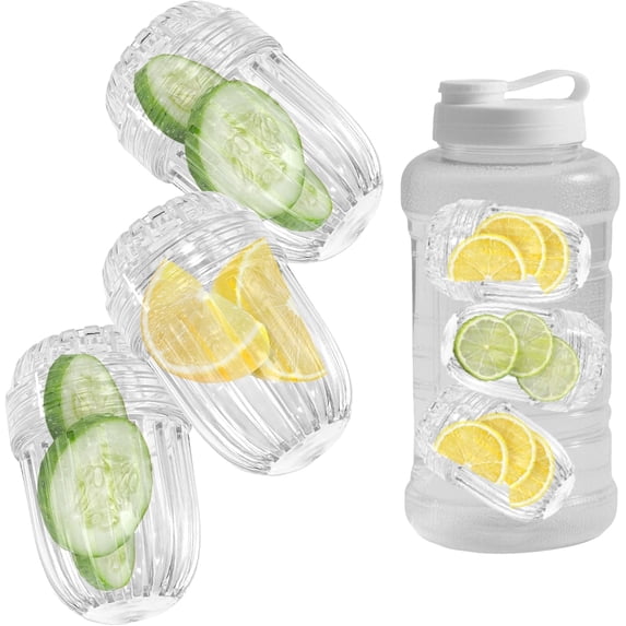 3PCS Fruit Infuser Insert,Plastic Mesh Detachable Tea Infuser Strainer ...