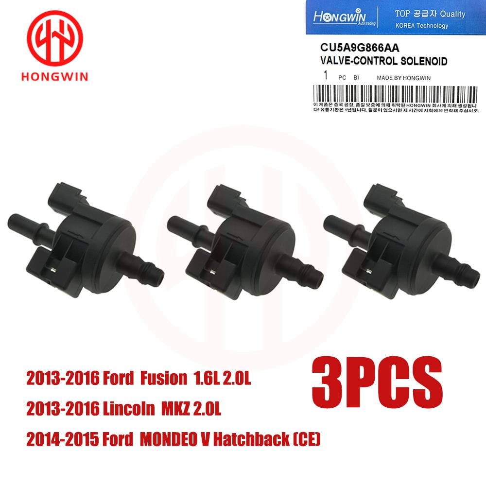 3PCS Fuel Vapor Canister Purge Solenoid Valve For Ford Fusion Mondeo / Lincoln MKZ 2.0L Turbo ...