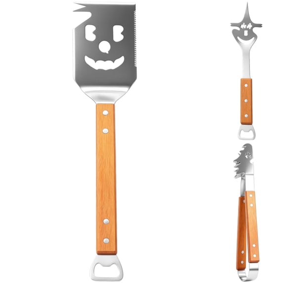 3PCS Funny BBQ Tools Set, Grill Utensils Kit with Novelty Spatula Fork ...
