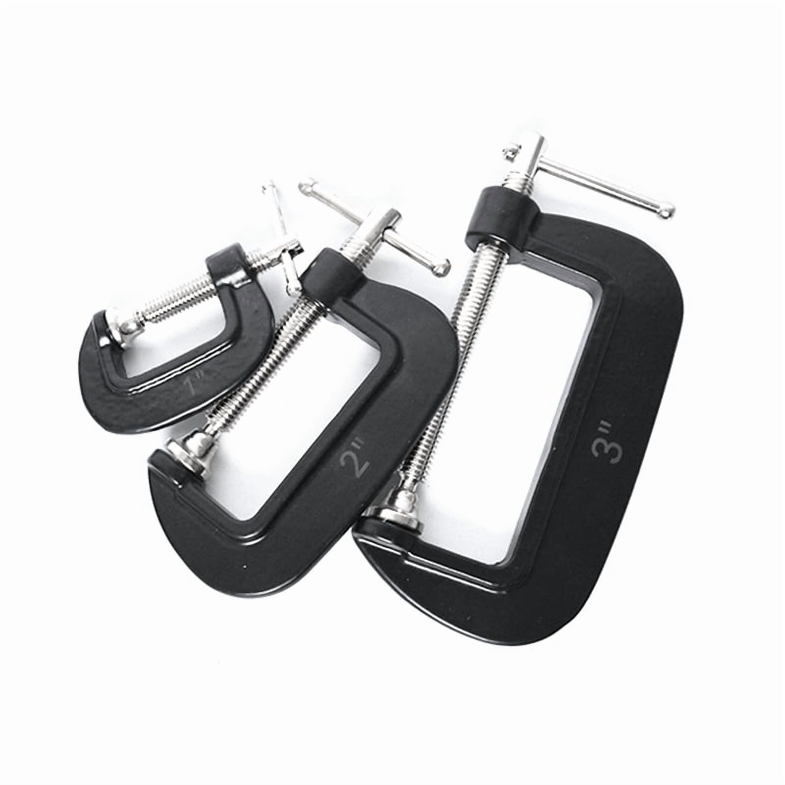3PCS G Clamp Grip Set C Clamps 25mm/50mm/75mm(1 Inch,2 Inch,3 Inch ...