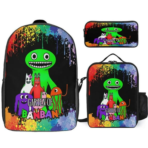 3PCS Garden Monster Animal Banban Backpack Set Large Capacity Bookpacks ...