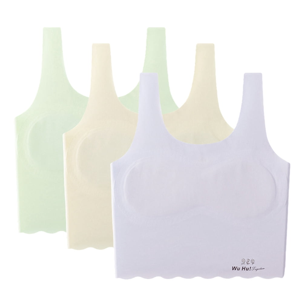 3PCS Girls Soft Training Bras Seamless First Bra Girls Sports Bras ...