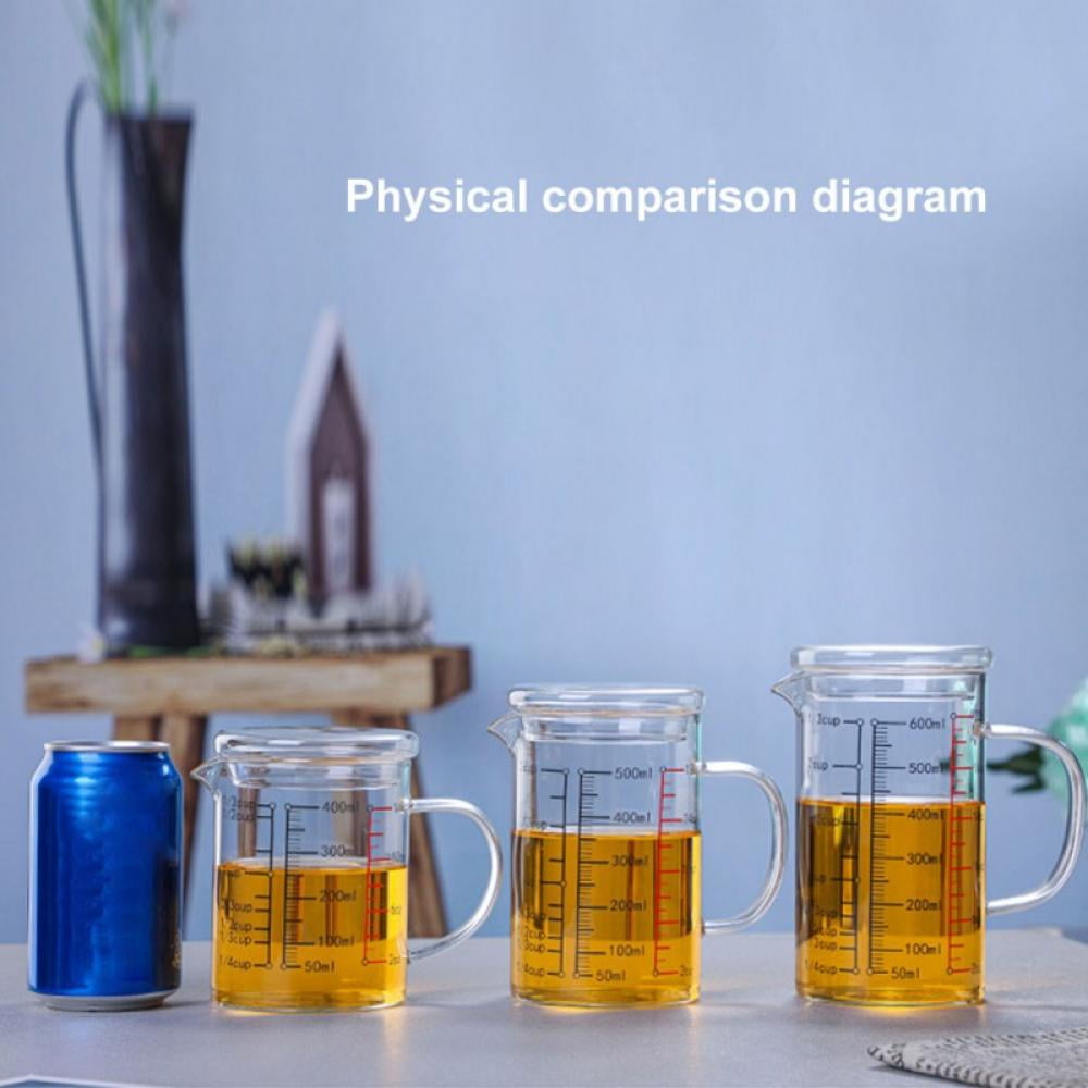 3PCS Glass Graduated Cup,Measuring Cup High Borosilicate Glass with ...
