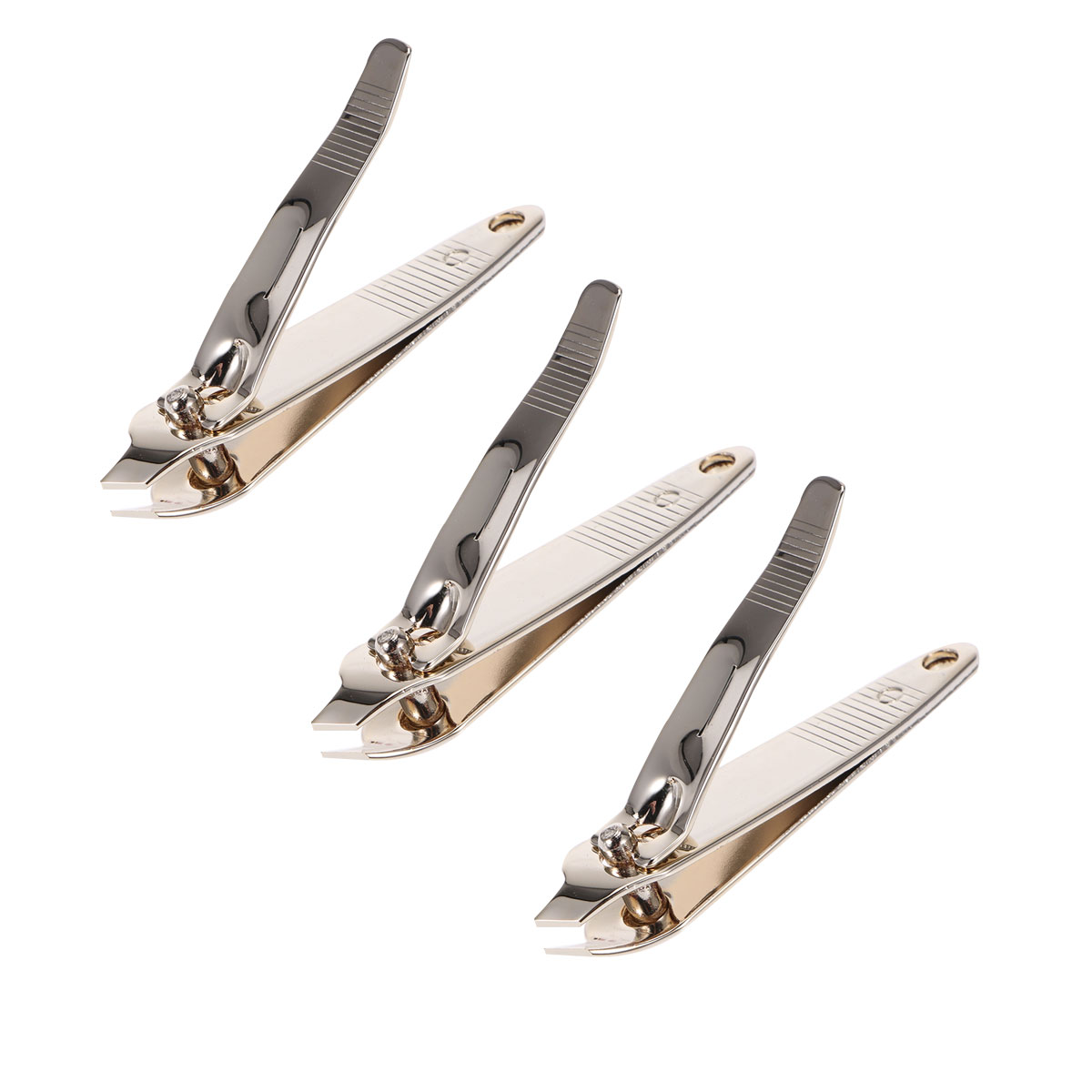 3PCS Gold Coated Carbon Steel Bevel Nail Scissors Nail Shop Special ...