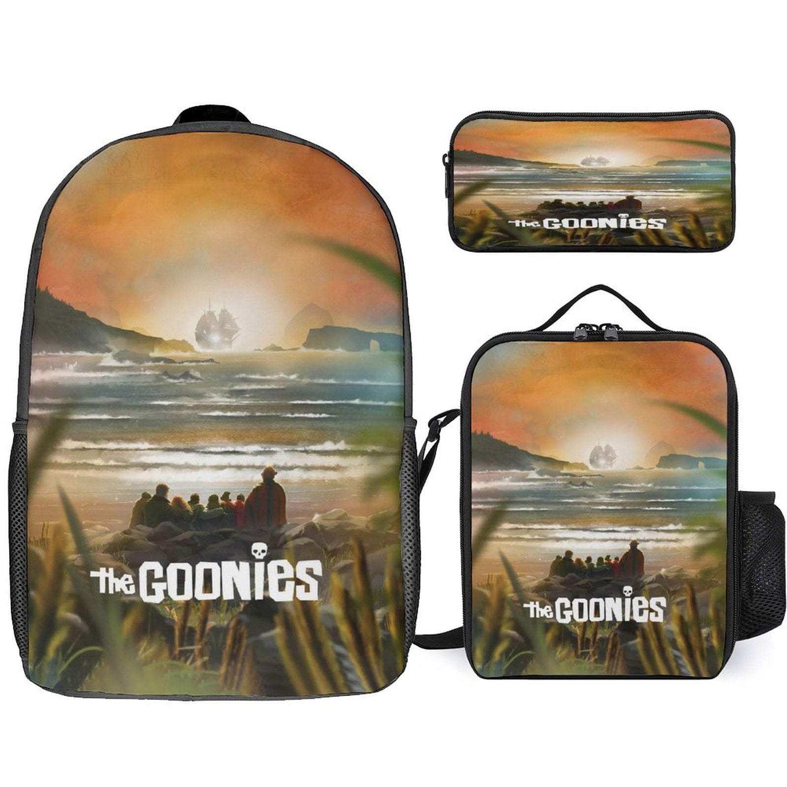 3PCS Gooni-,e Backpack Set Large Capacity Bookpacks With Lunch Box ...