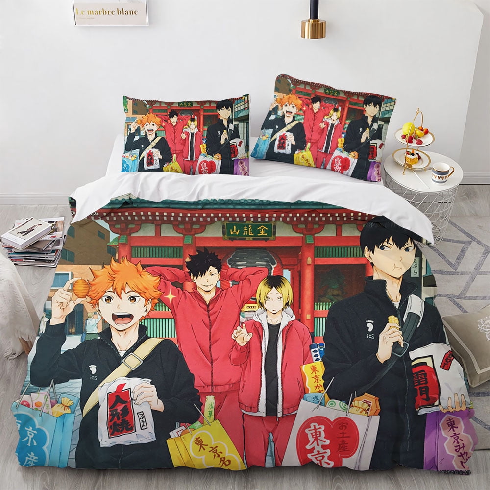 3PCS Haikyuu Quilt Bedding Sets Full Ultra Soft Microfiber Haikyuu ...