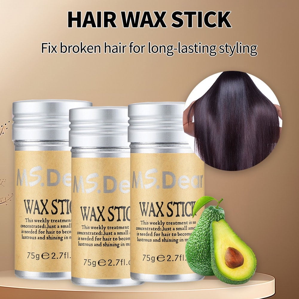3PCS Hair Wax Stick WaxStick for Hair Wig Edge Frizz Hair Control Stick ...