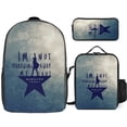 3PCS Hamil-,ton Star Music0l Backpack Set Large Capacity Bookpacks With ...