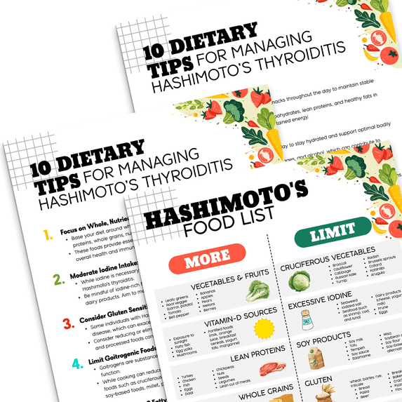 3PCS Hashimoto Diet Food List & Practical Tips for Managing Hashimoto’s ...