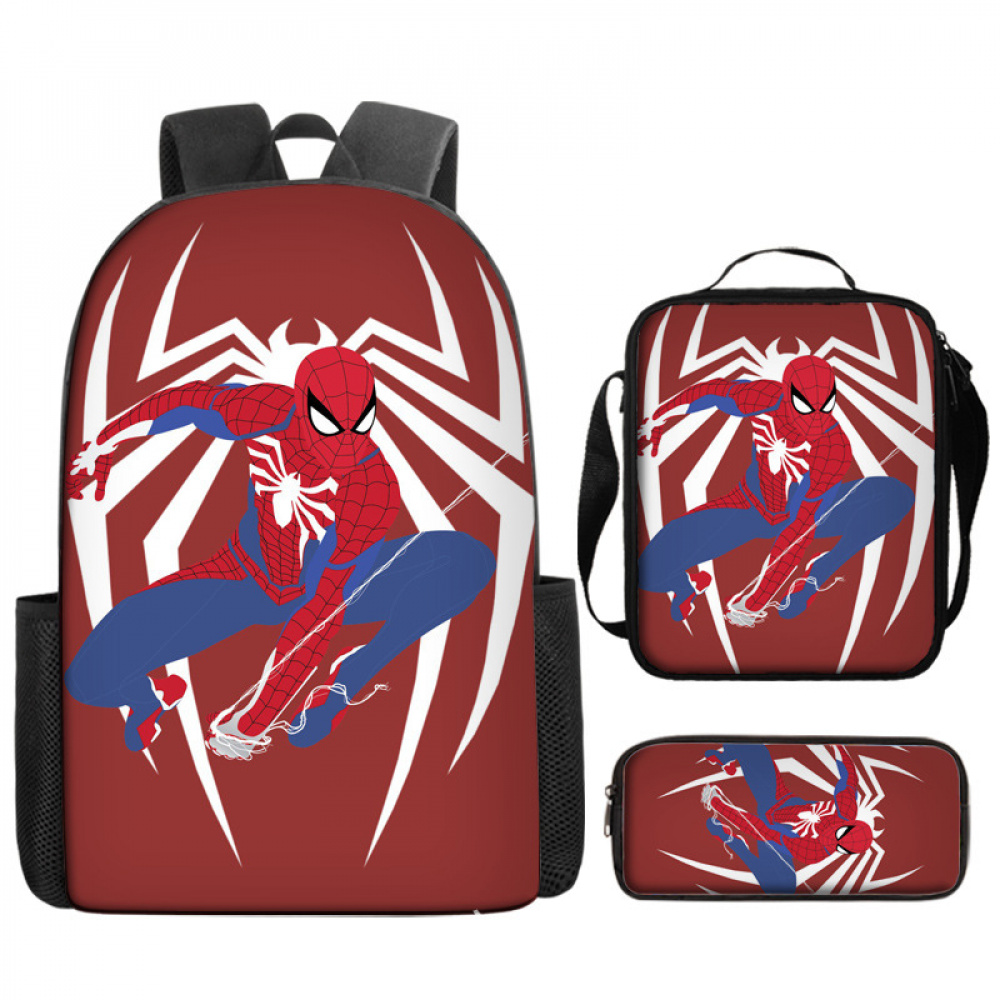 3PCS Hero Graphic Backpack Set Urban Comic Style Bag Combo with ...