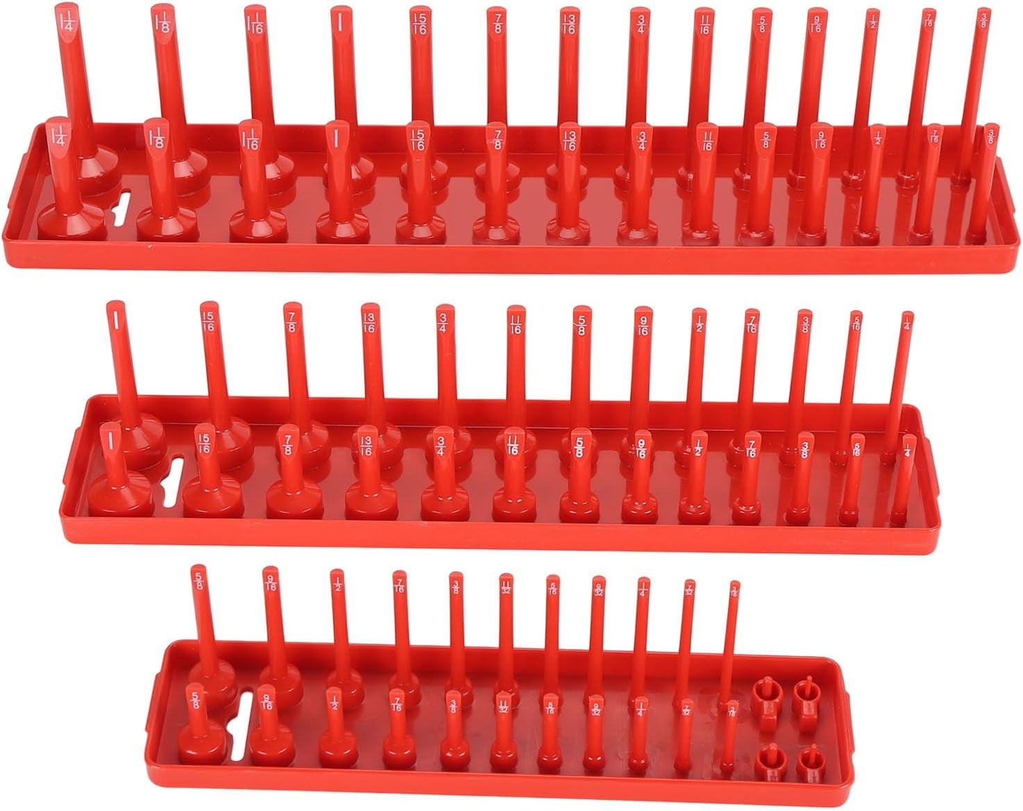 3PCS High Stick Socket Organizer Tray Drive Socket Holder Socket ...