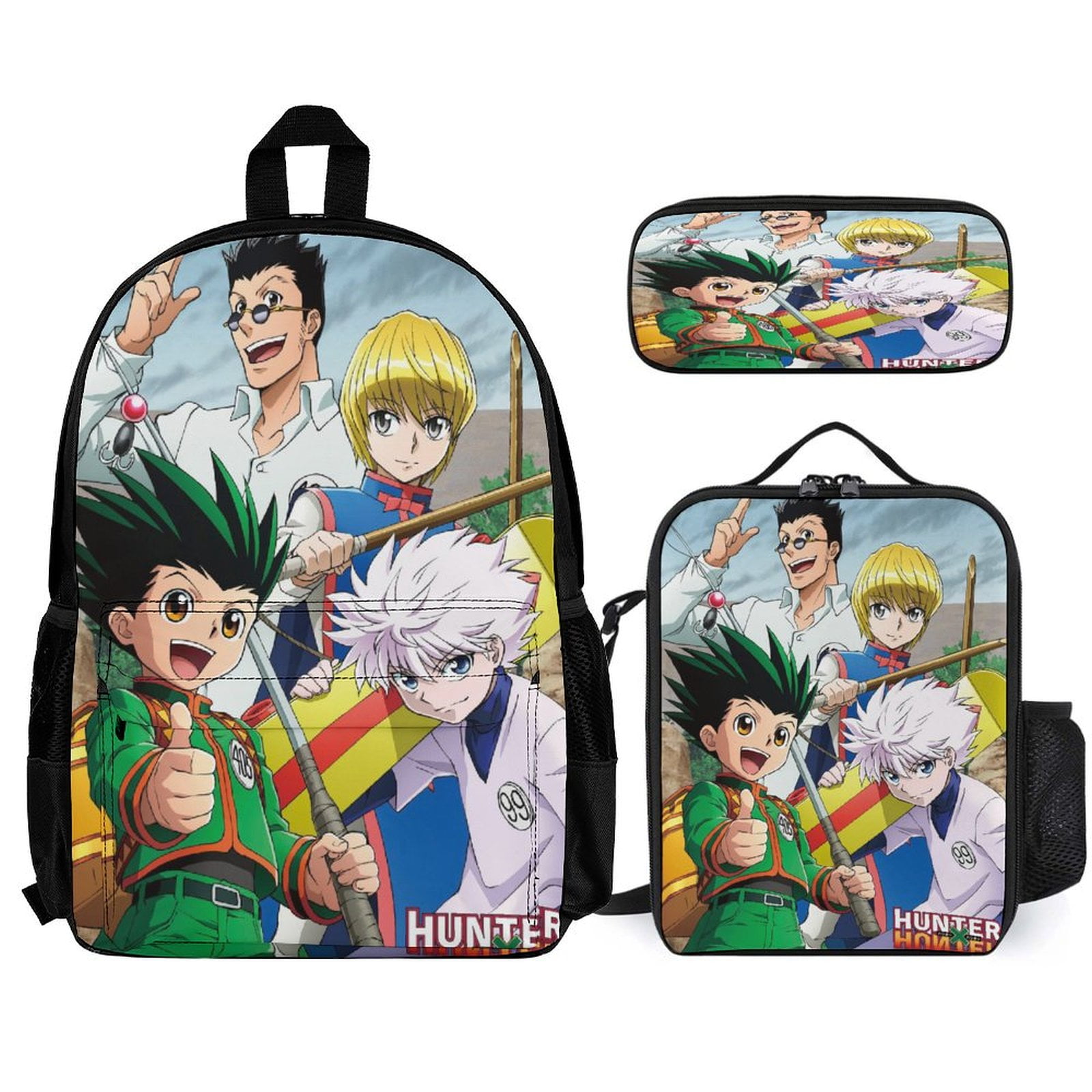 3PCS Hunter X Hunter Backpac Set Backpac with Lunch Box Pencil Case ...