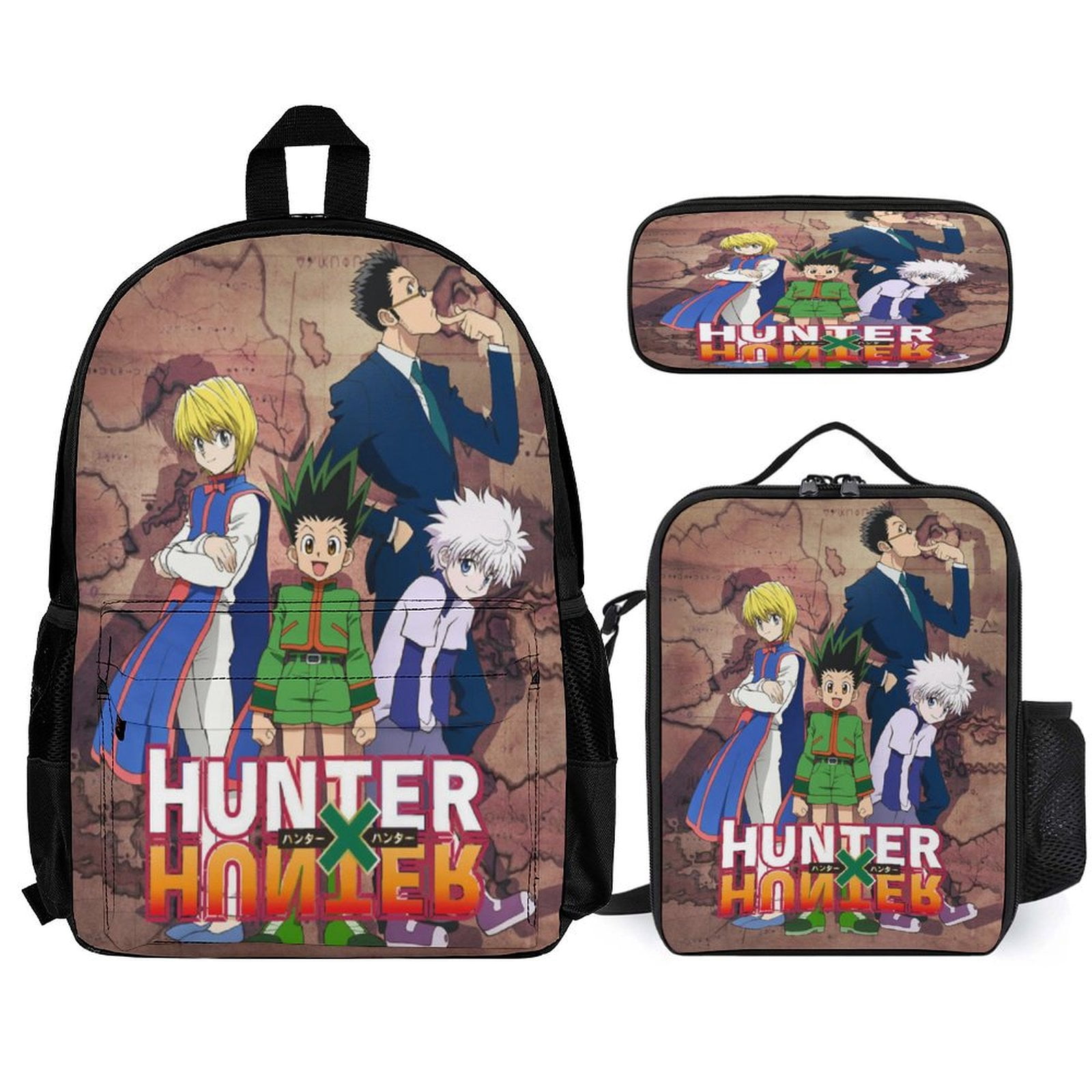 3PCS Hunter X Hunter Backpac Set Backpac with Lunch Box Pencil Case ...