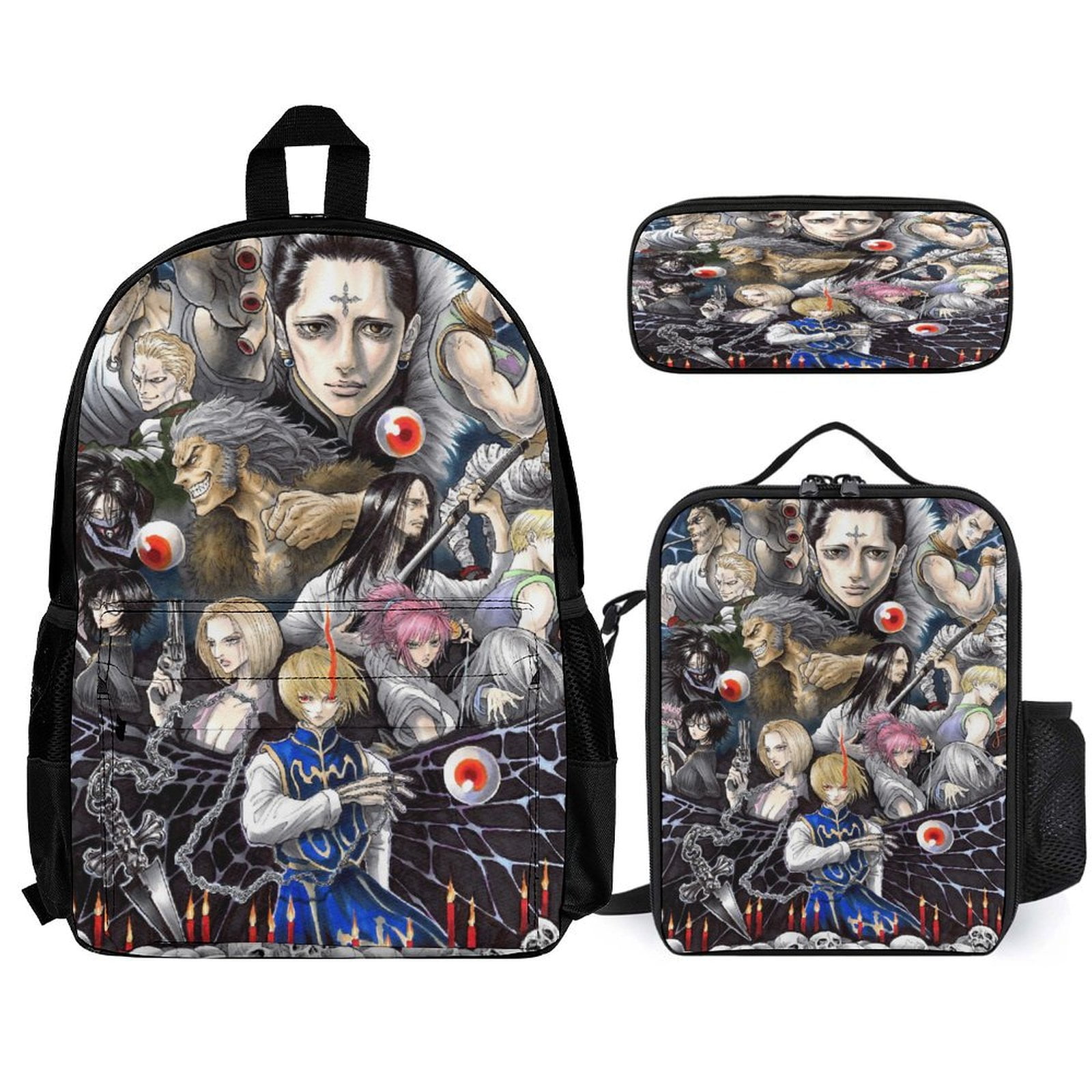 3PCS Hunter X Hunter Backpac Set Backpac with Lunch Box Pencil Case ...