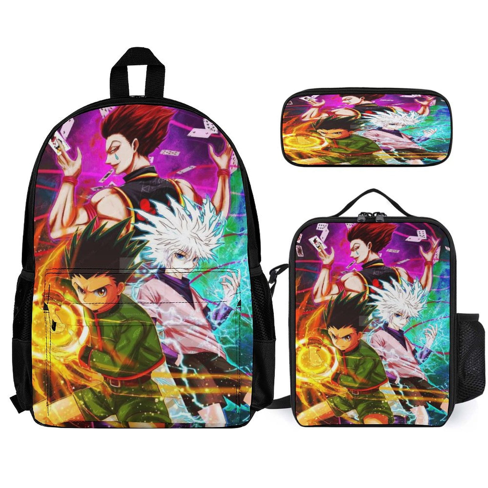 3PCS Hunter X Hunter Backpac Set Backpac with Lunch Box Pencil Case ...
