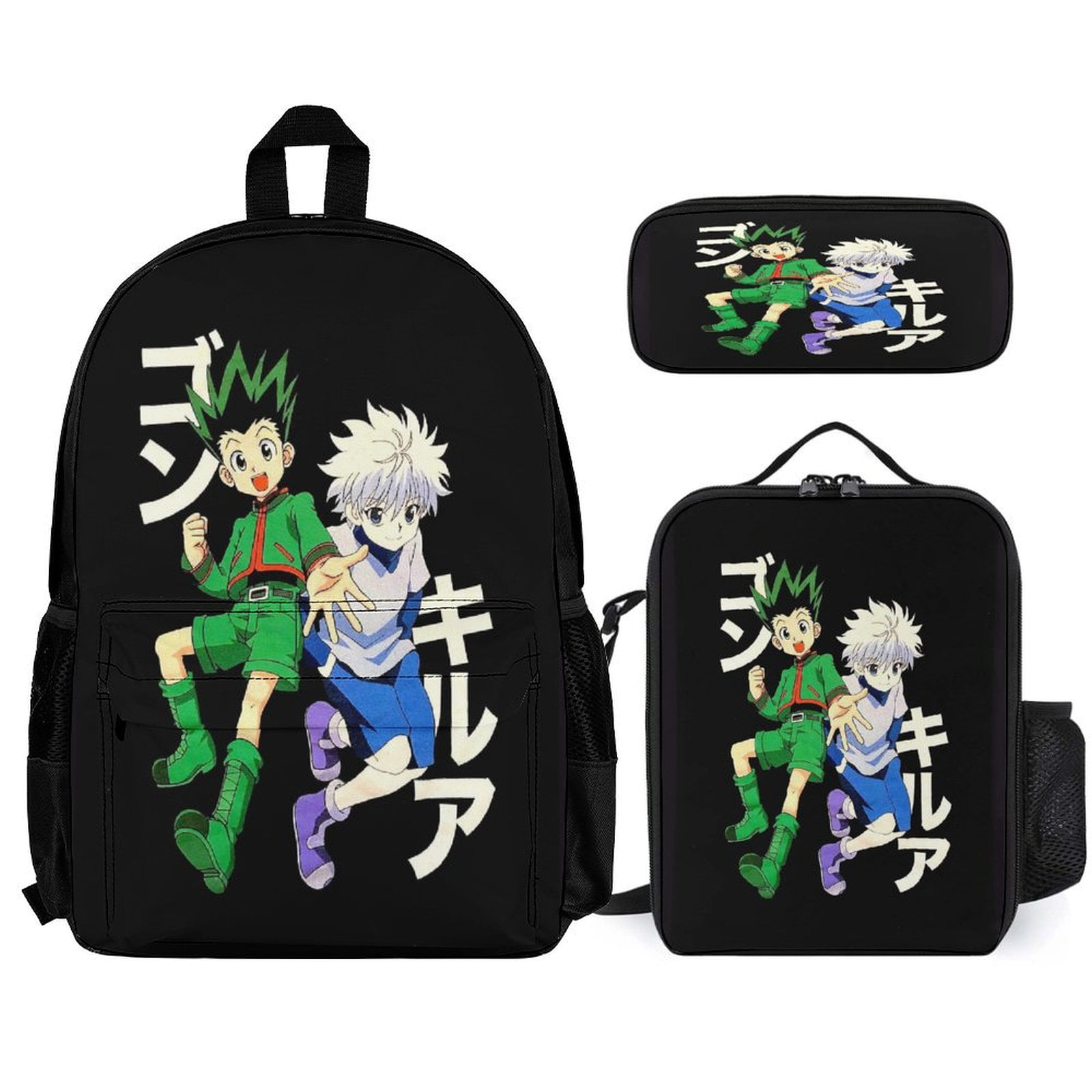 3PCS Hunter X Hunter Gon Killua Backpacks Set Backpack with Lunch Box ...