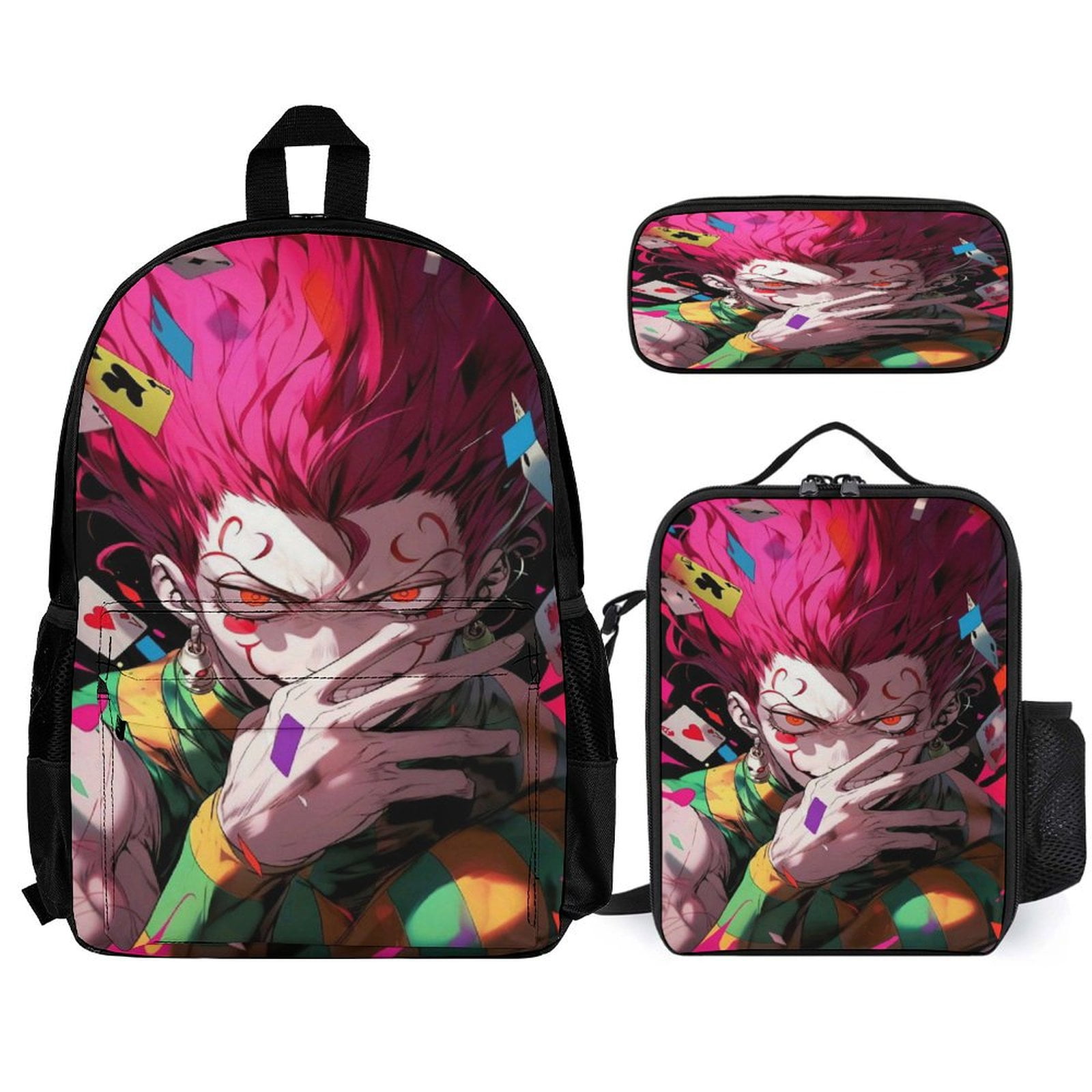 3PCS Hunter X Hunter Hisoka Backpacks Set Backpack with Lunch Box ...