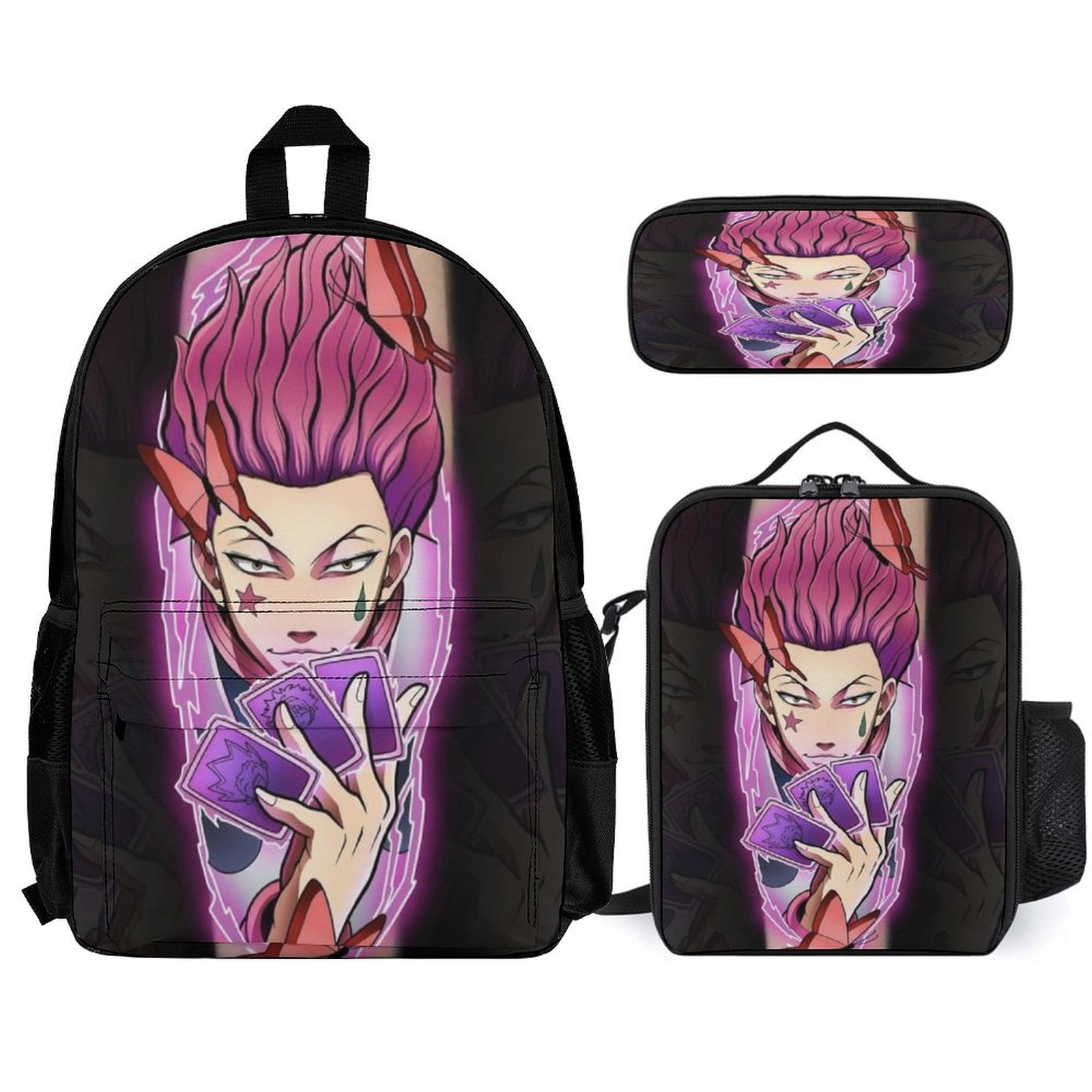 3PCS Hunter X Hunter Hisoka Backpacks Set Backpack with Lunch Box ...