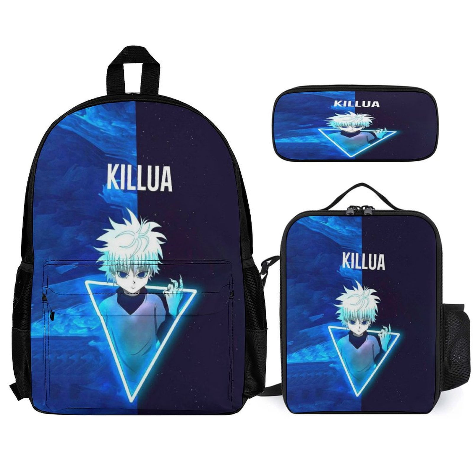 3PCS Hunter X Hunter Killua Lightning Backpacks Set Backpack with Lunch ...