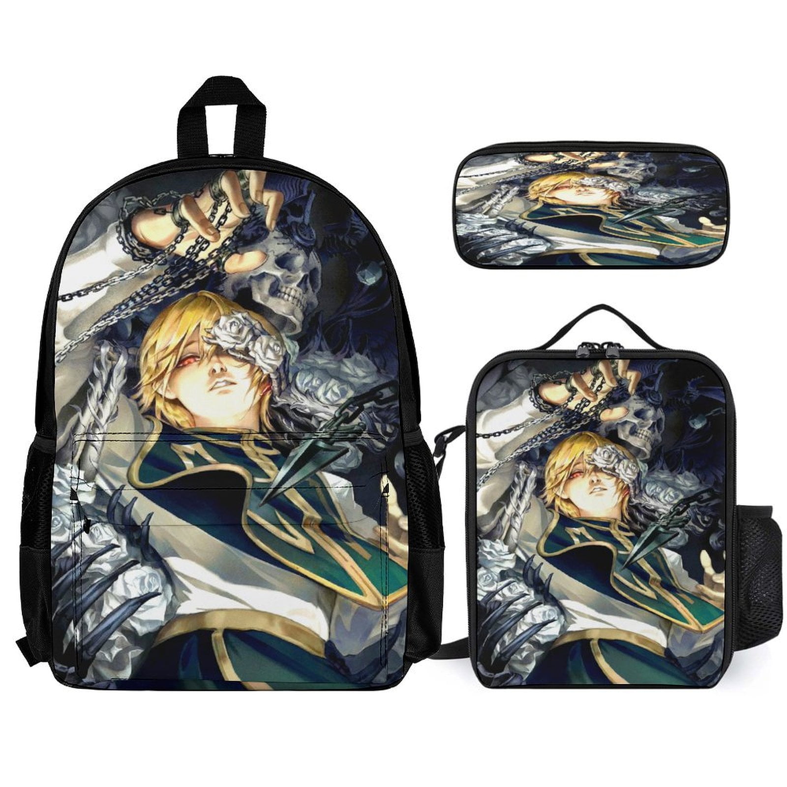 3PCS Hunter X Hunter kurapika Backpacks Set Backpack with Lunch Box ...