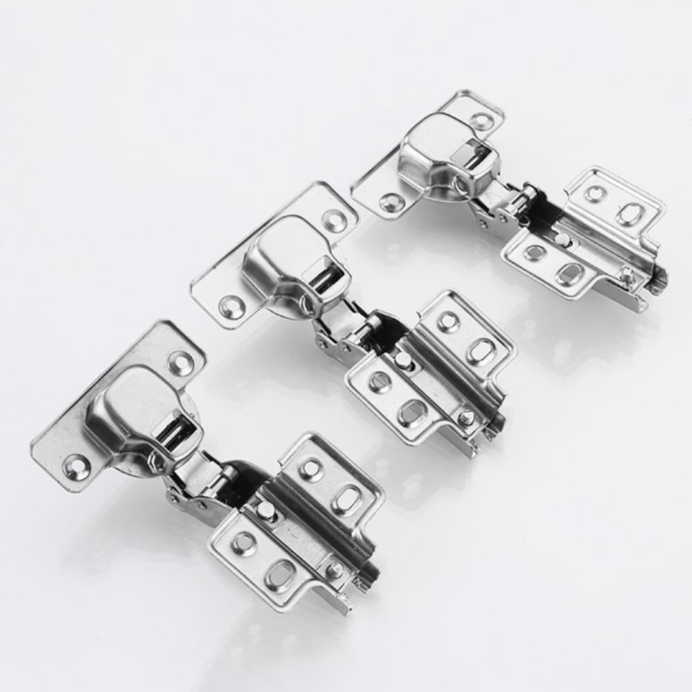 3PCS Hydraulic Hinge on Full Overlay Concealed Hinges,Fixed Frameless ...