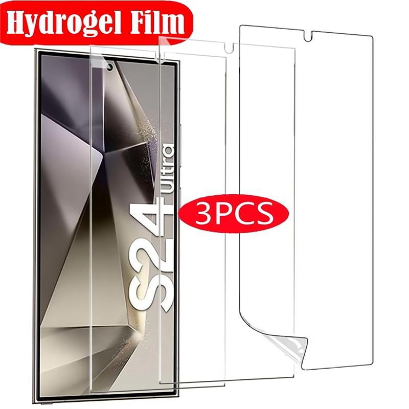 3PCS Hydrogel Film for Samsung Galaxy S24 Ultra S23 S22 S21 S20 FE Note ...