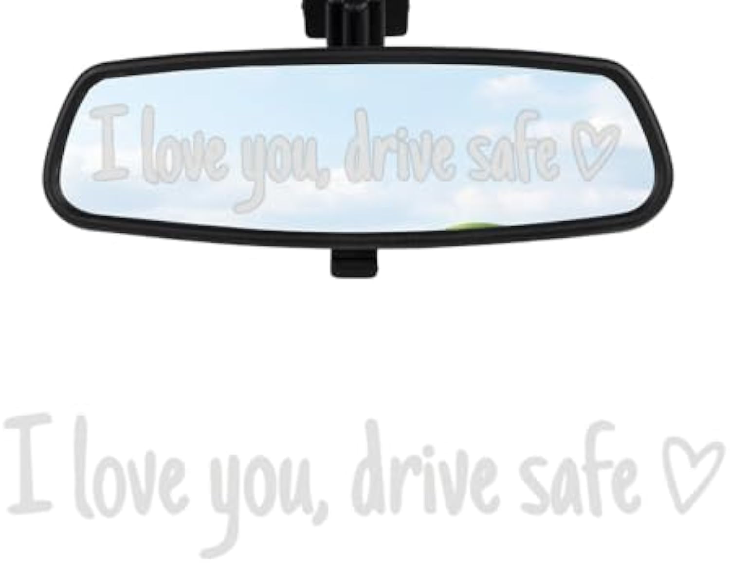 3PCS I Love You Drive Safe Mirror Sticker Car Decals for Women, 2025 ...