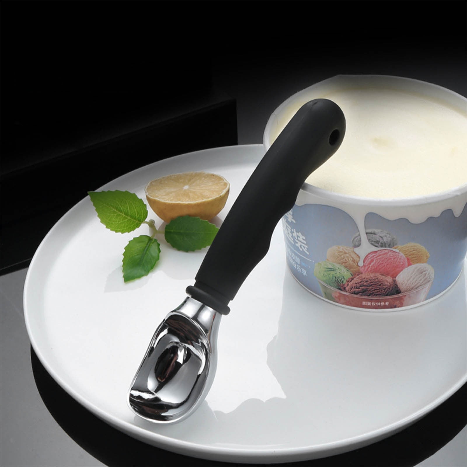 3PCS Ice Cream Scoop with Comfortable Handle,Heavy Duty Stainless Steel ...