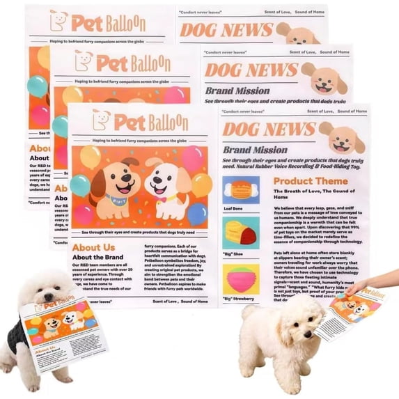 3PCS Indestructible Newspaper Dog Toy Creaks Newspaper Squeaker Toy for ...