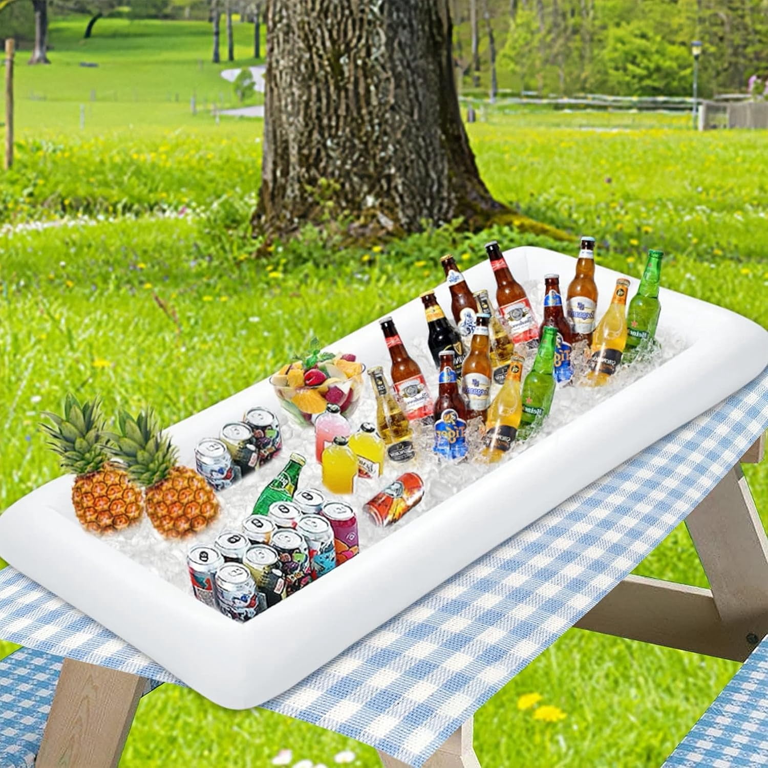 3PCS Inflatable Cooler Serving Bars with Drain Plug for Pool Parties ...