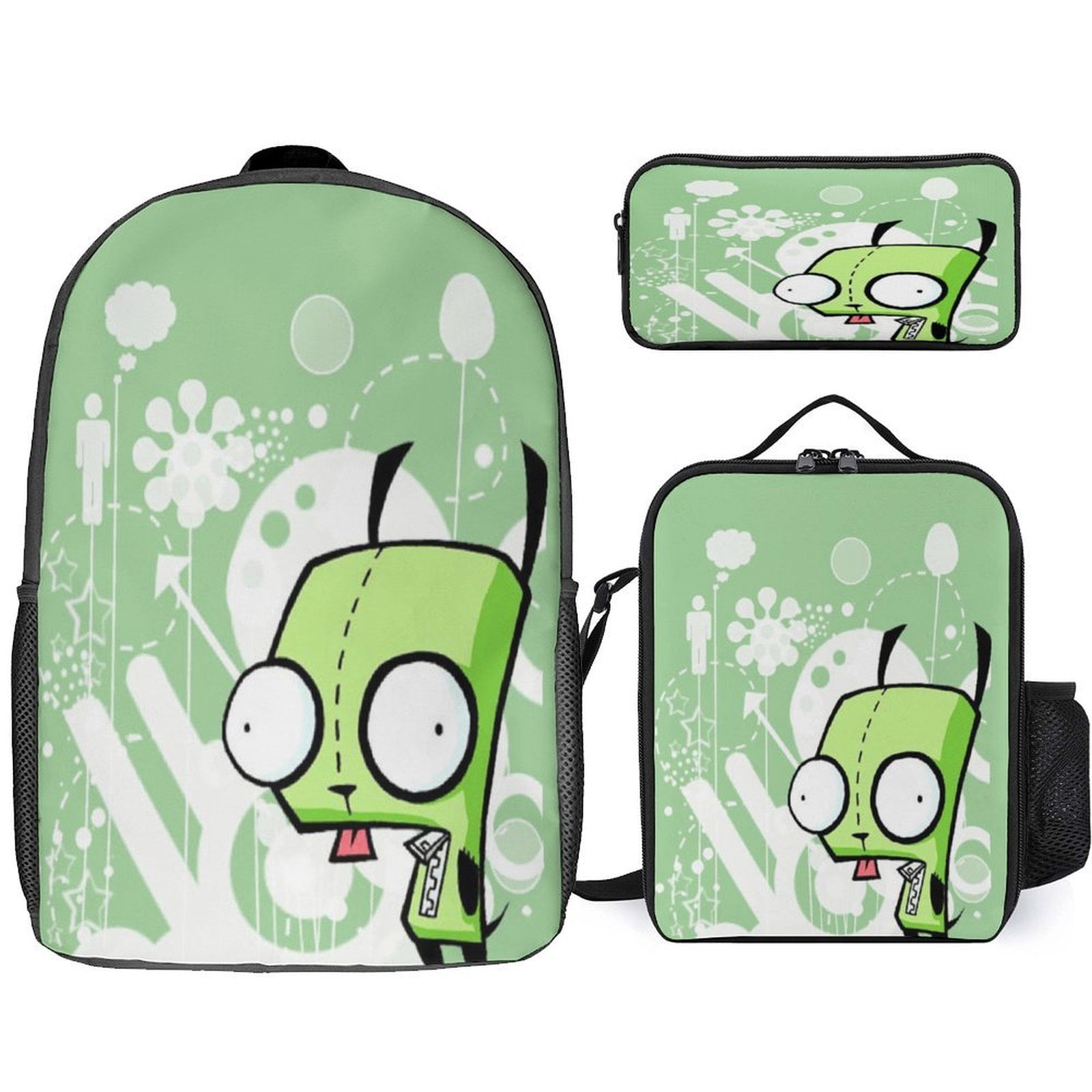 3PCS Inva-der Monster Z1m Gir Backpack Set Large Capacity Bookpacks ...