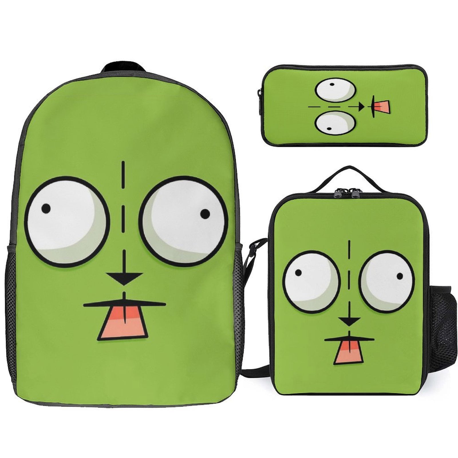 3PCS Inva-der Monster Z1m Gir Backpack Set Large Capacity Bookpacks ...