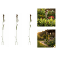 3PCS Iron Flower Petal Ground Stake, Hand-Forged Iron Petal Garden ...