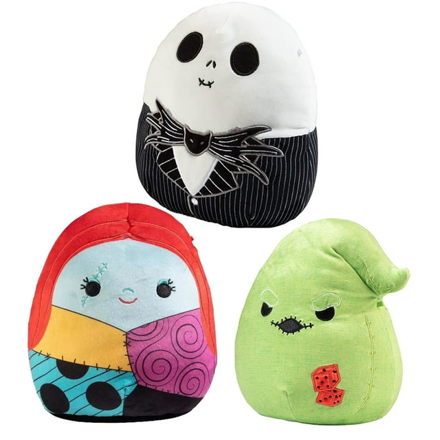 Jack Skellington & Sally 3PCS Nightmare Before Christmas Plush Squishy ...