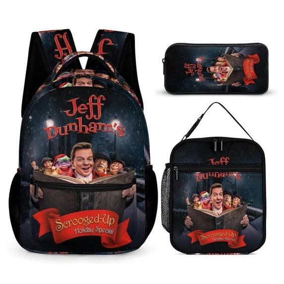 3PCS Jeff Retro Dun-haw Backpac Set Durable Backpac with Lunch Bag ...