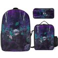 3PCS Jujutsu Anime Kaisen Backpack Set Large Capacity Bookpacks With ...