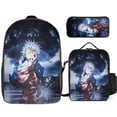 3PCS Jujutsu Anime Kaisen Backpack Set Large Capacity Bookpacks With ...