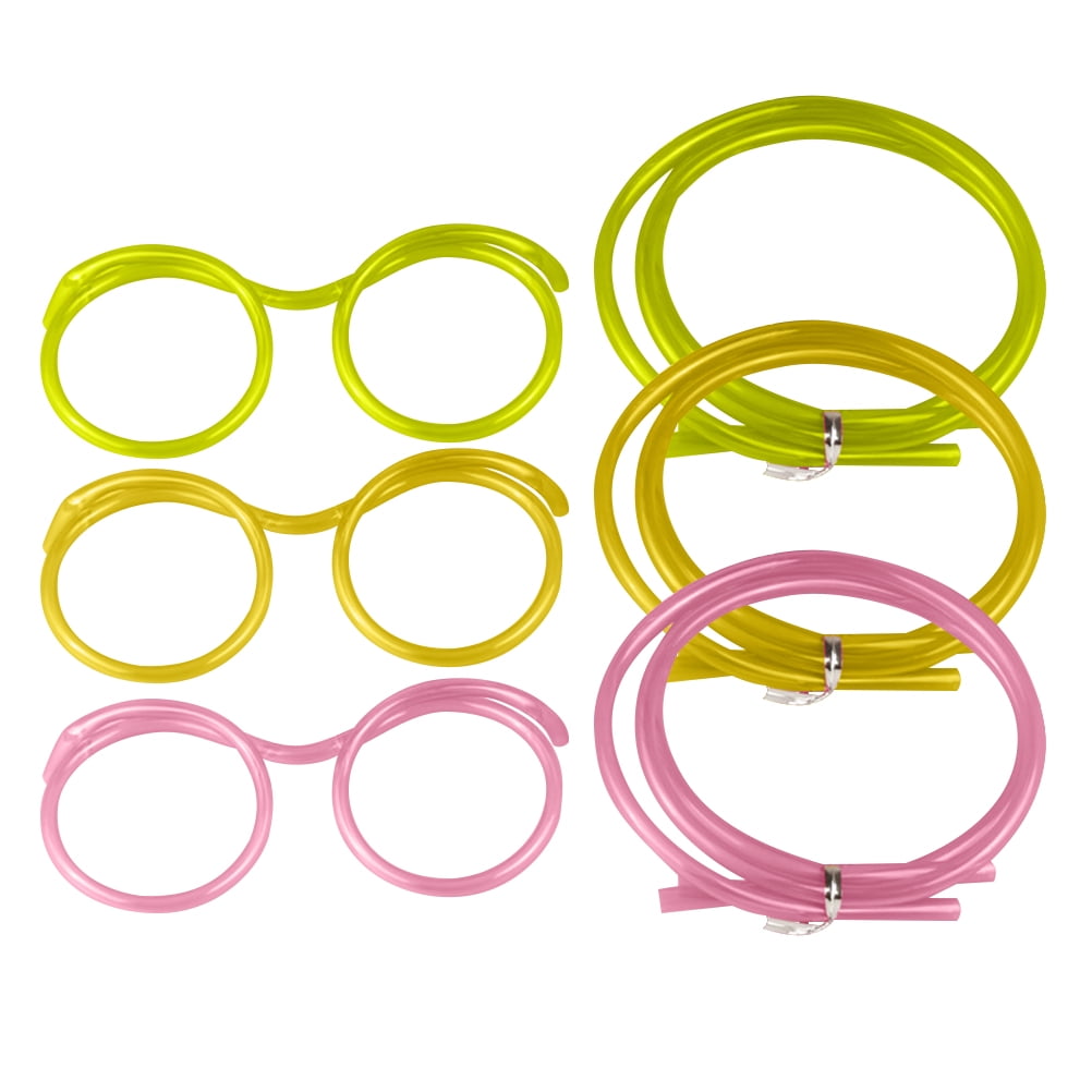 3PCS Kids Eyeglasses Straws Tube Tools Party Bar Supplies Children's ...