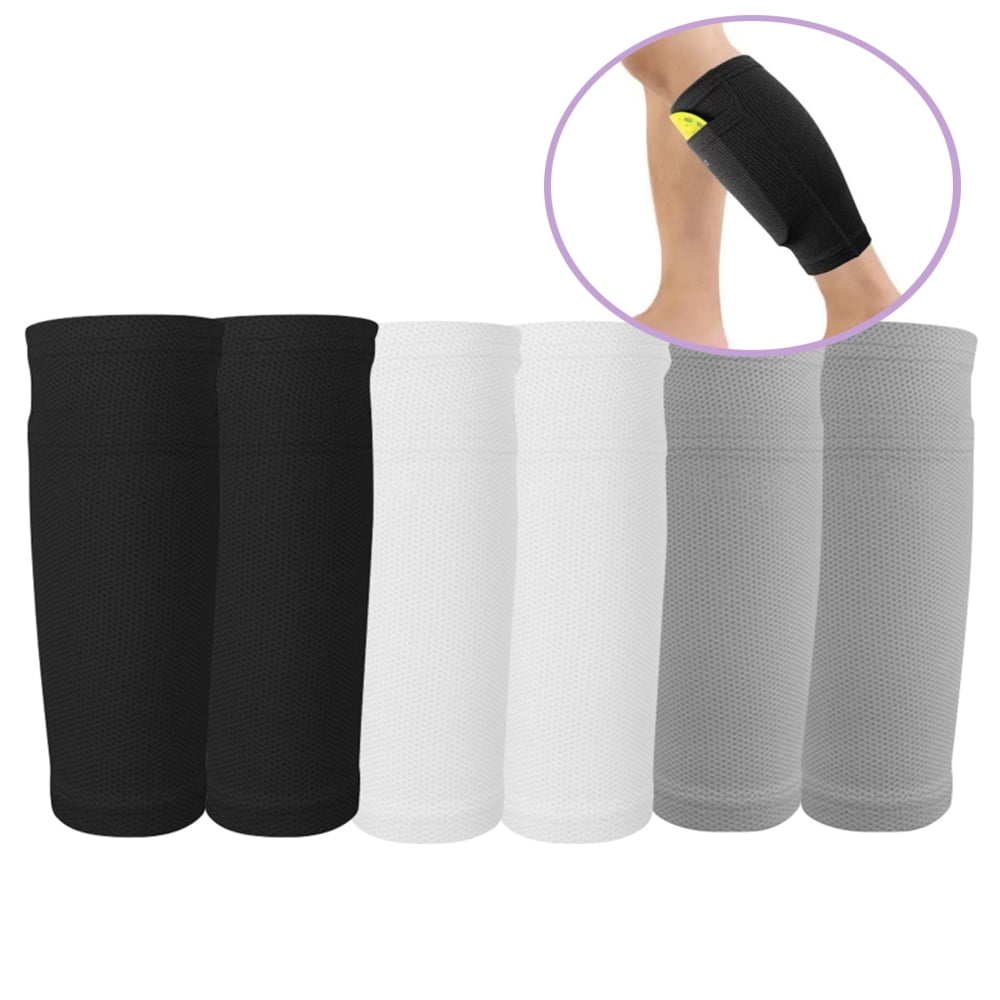 3PCS Kids Youth Adult Soccer Shin Guard Sock, Soccer Shin Guard Socks ...