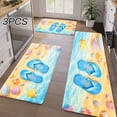 3PCS Kitchen Rugs, Welcome Door Mat set, Home Decoration for Front Door ...