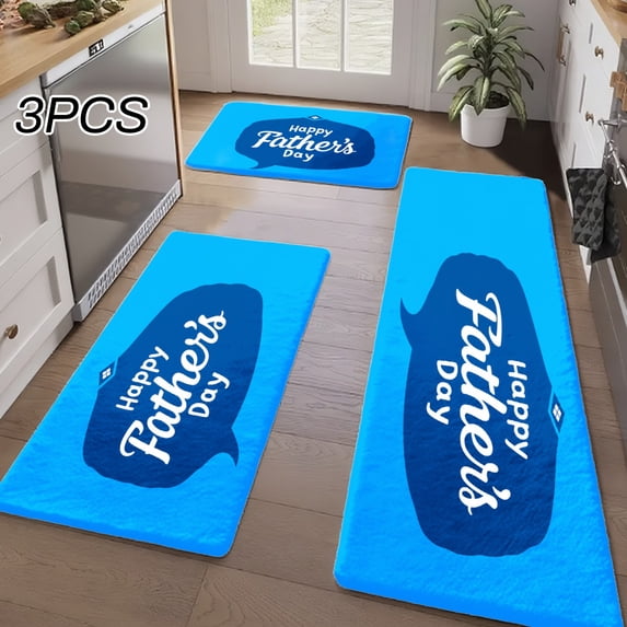 3PCS Kitchen Rugs, Welcome Door Mat set, Home Decoration for Front Door ...