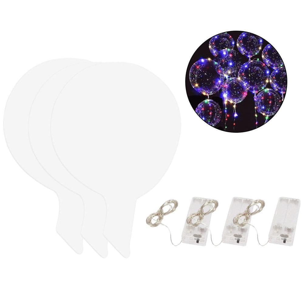 3PCS LED Balloons 20 Inches Colorful Light Up Balloon with Flashing ...