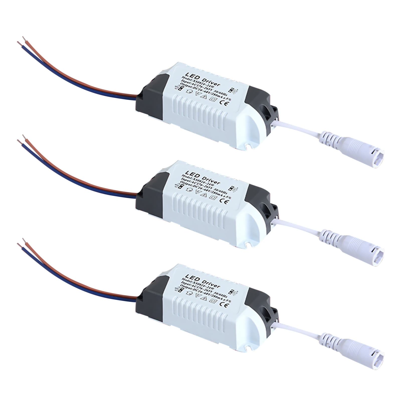 3Pcs LED Constant Current Driver Waterproof 90-265V Driver for ...