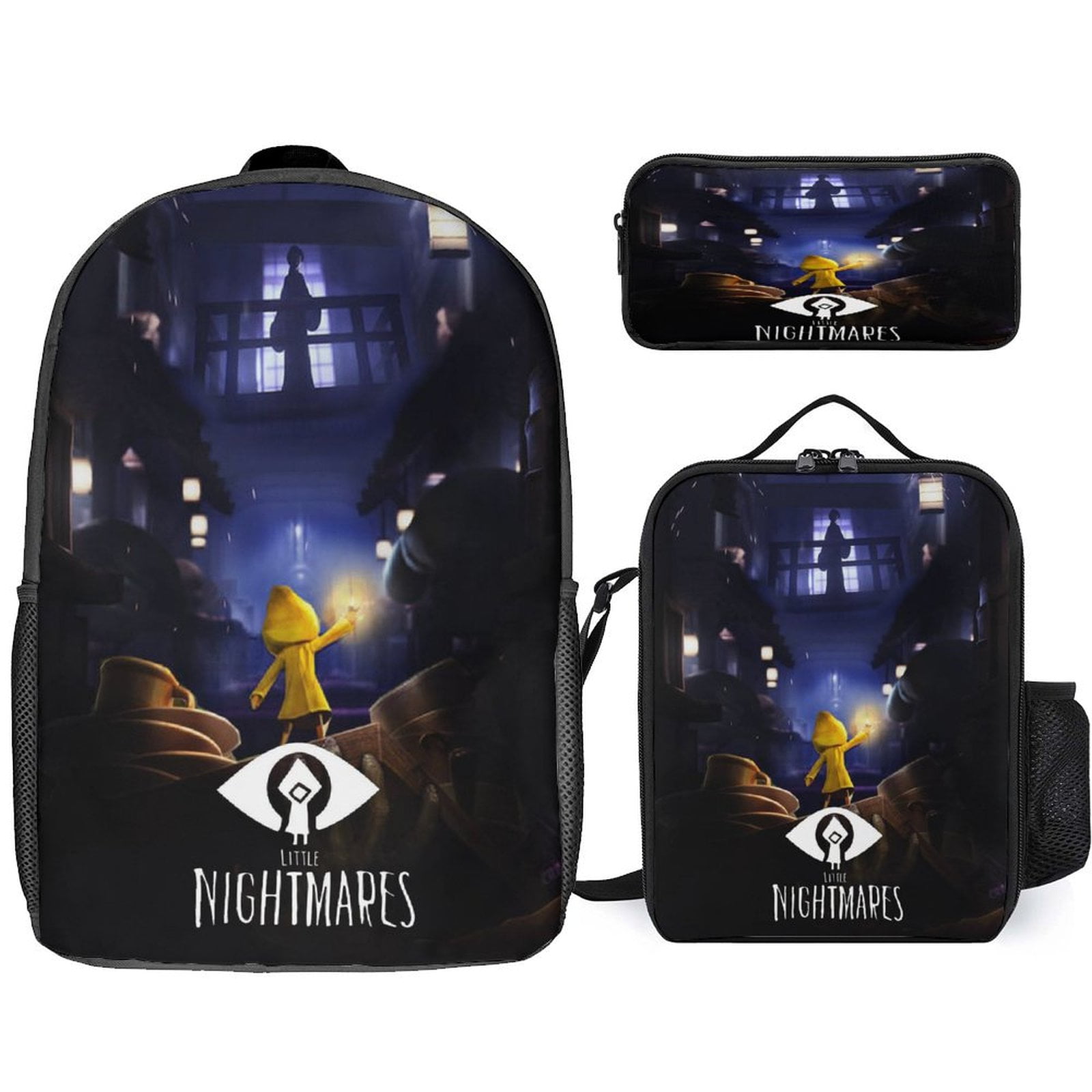 3PCS Little Nightmare Backpack Set Large Capacity Bookpacks With Lunch ...