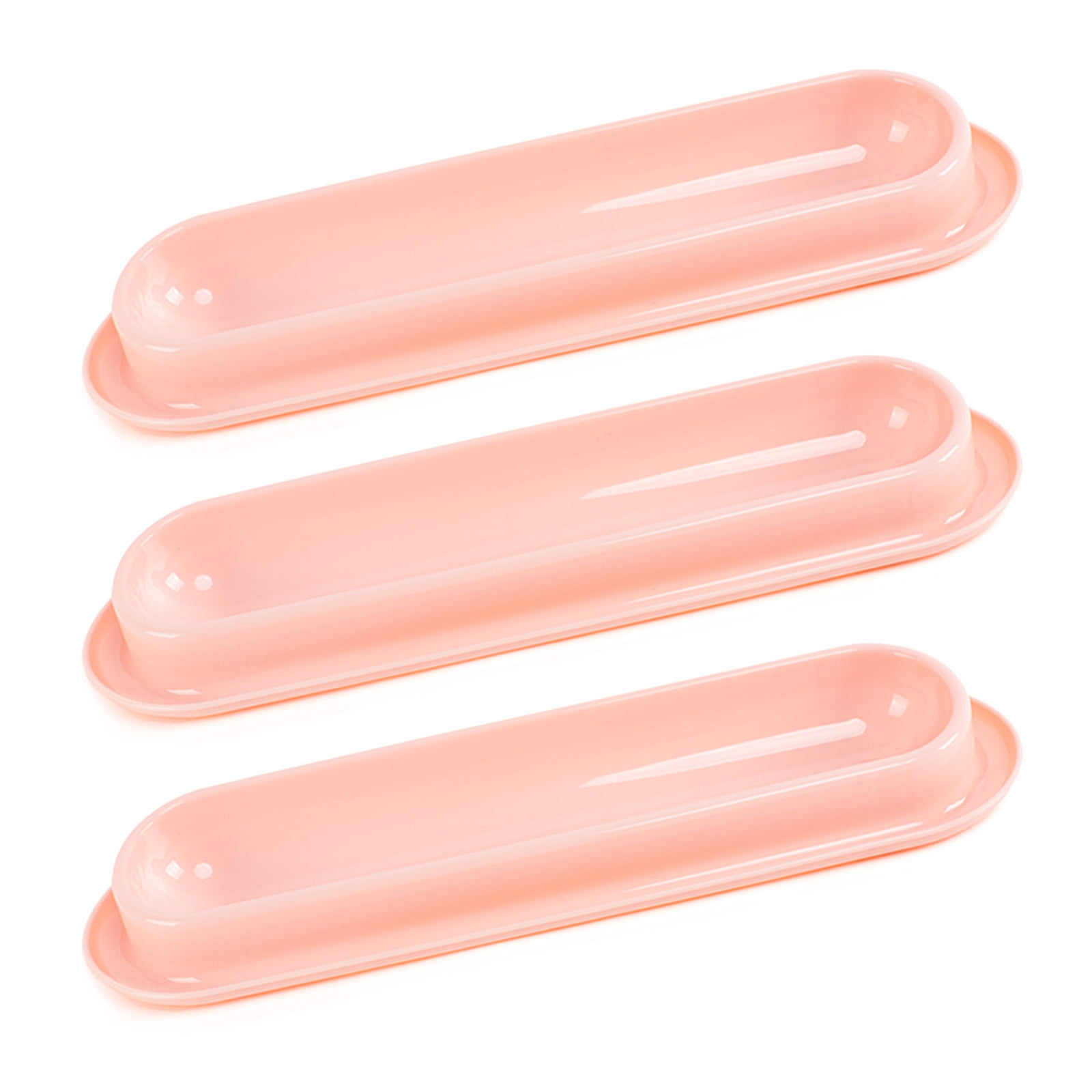 3PCS Long Shape Cats Dish Large Capacity Pet Feeding Bowl Cats Drinking ...