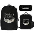 3PCS Lord of Ring2 Backpack Set Large Capacity Bookpacks With Lunch Box ...