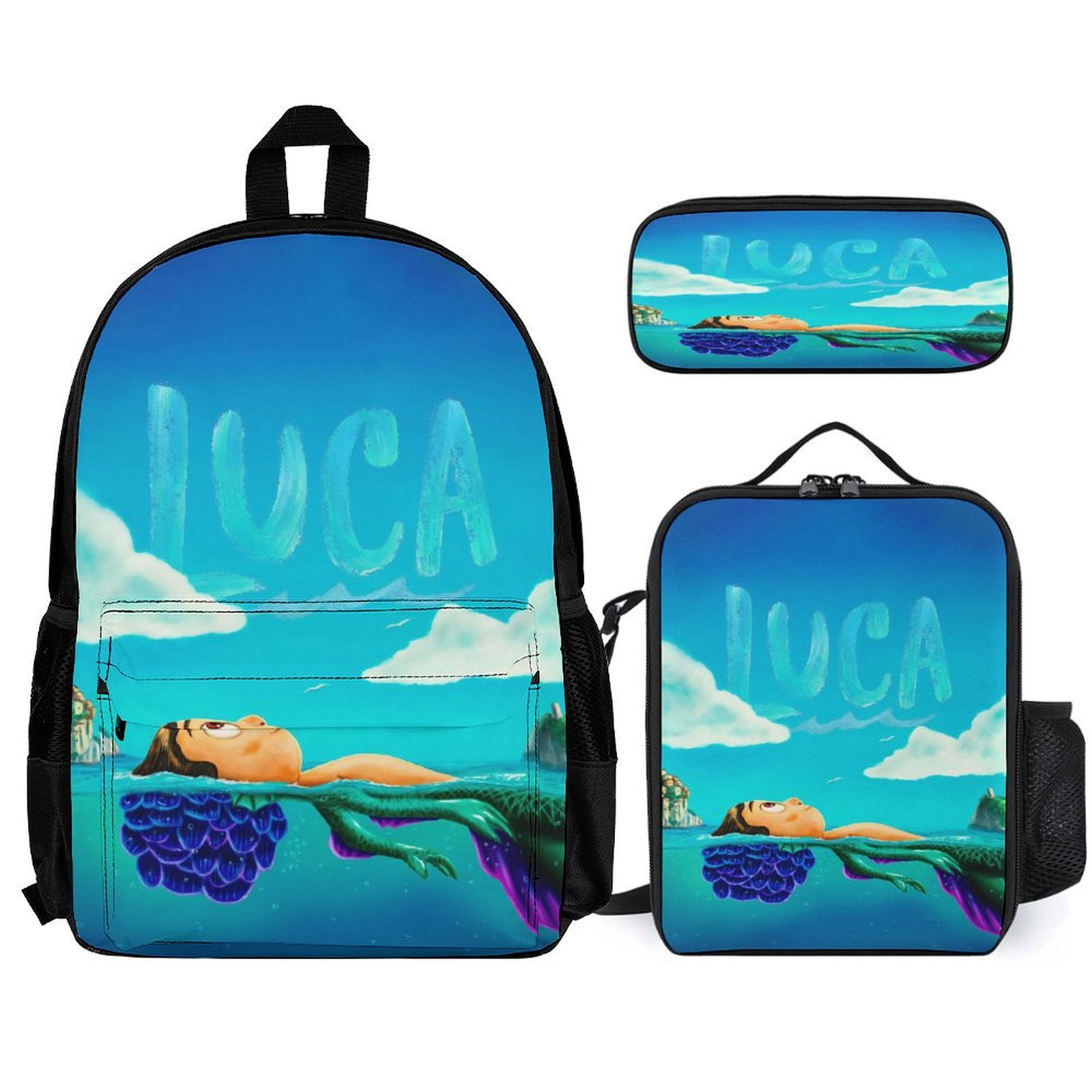 3PCS Luc-an Backpac Set Backpac with Lunch Box Pencil Case Backpac with ...