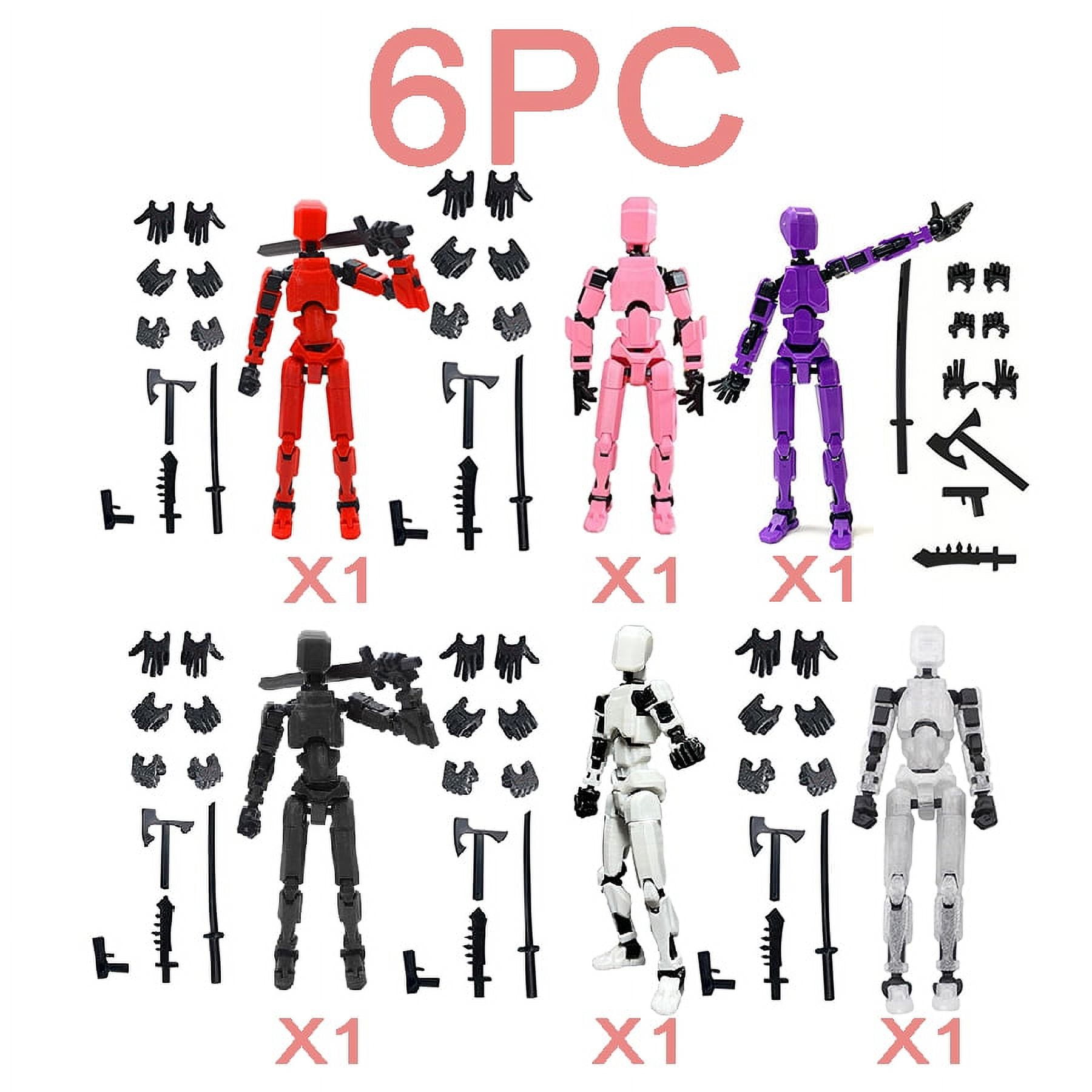 3PCS-Lucky Puppets 13 Doll,Multiple Styling Combinations Robot Model ...