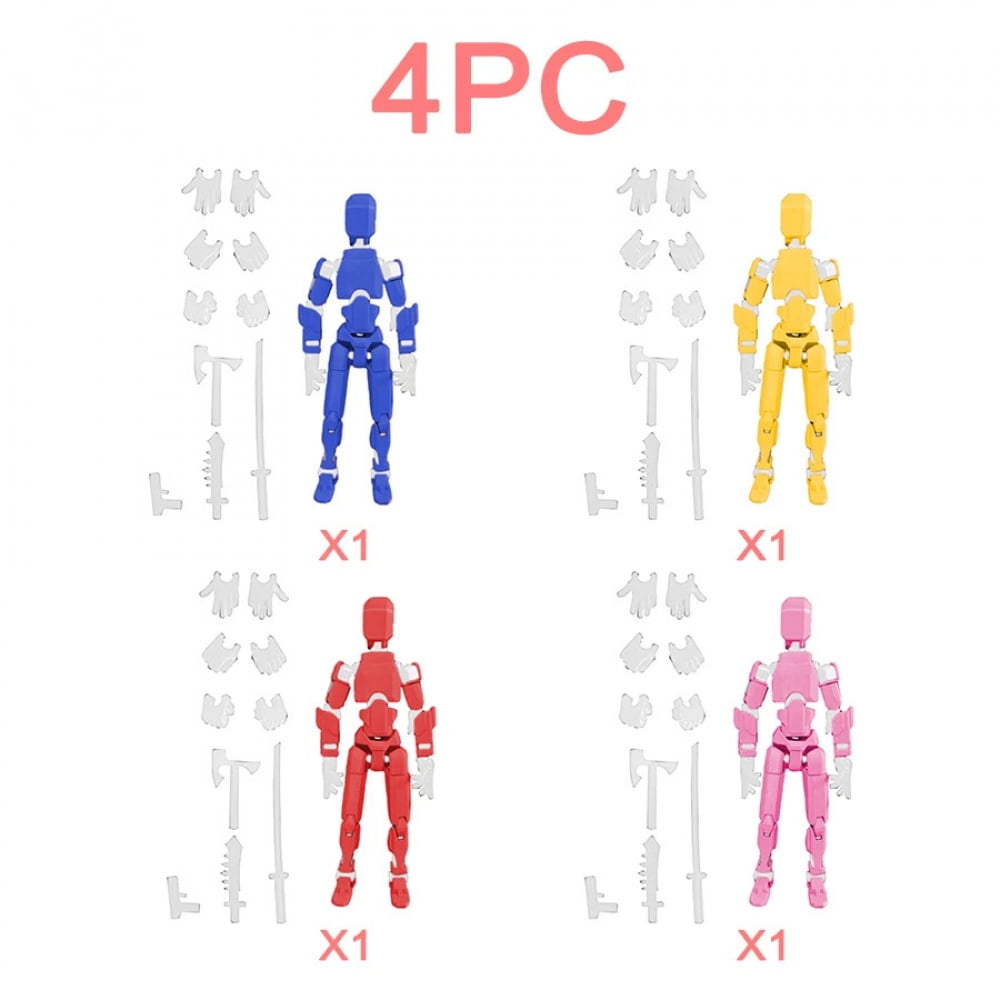 3PCS-Lucky Puppets 13 Doll,Multiple Styling Combinations Robot Model ...